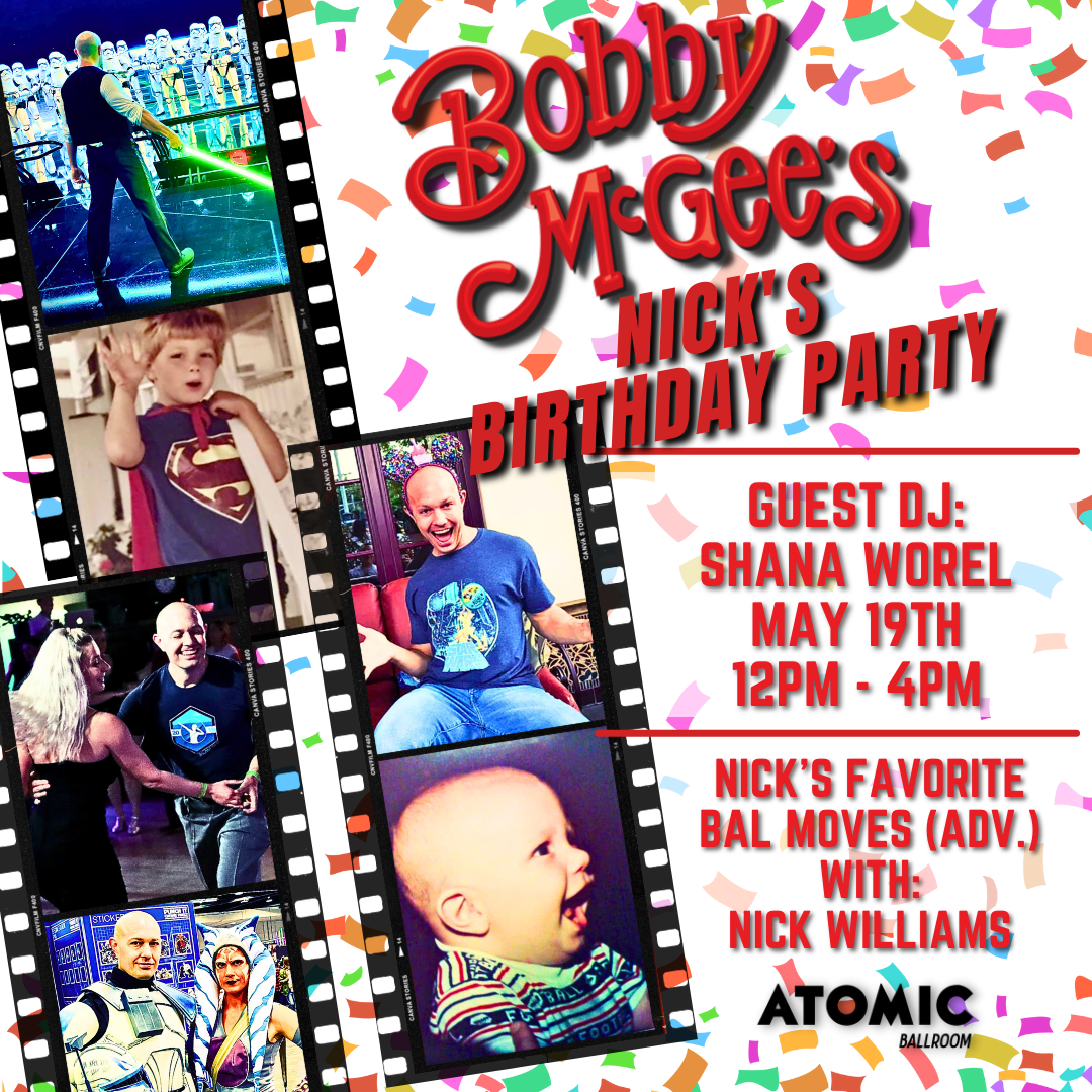 Bobby McGee's Dance Party at Atomic Ballroom!
