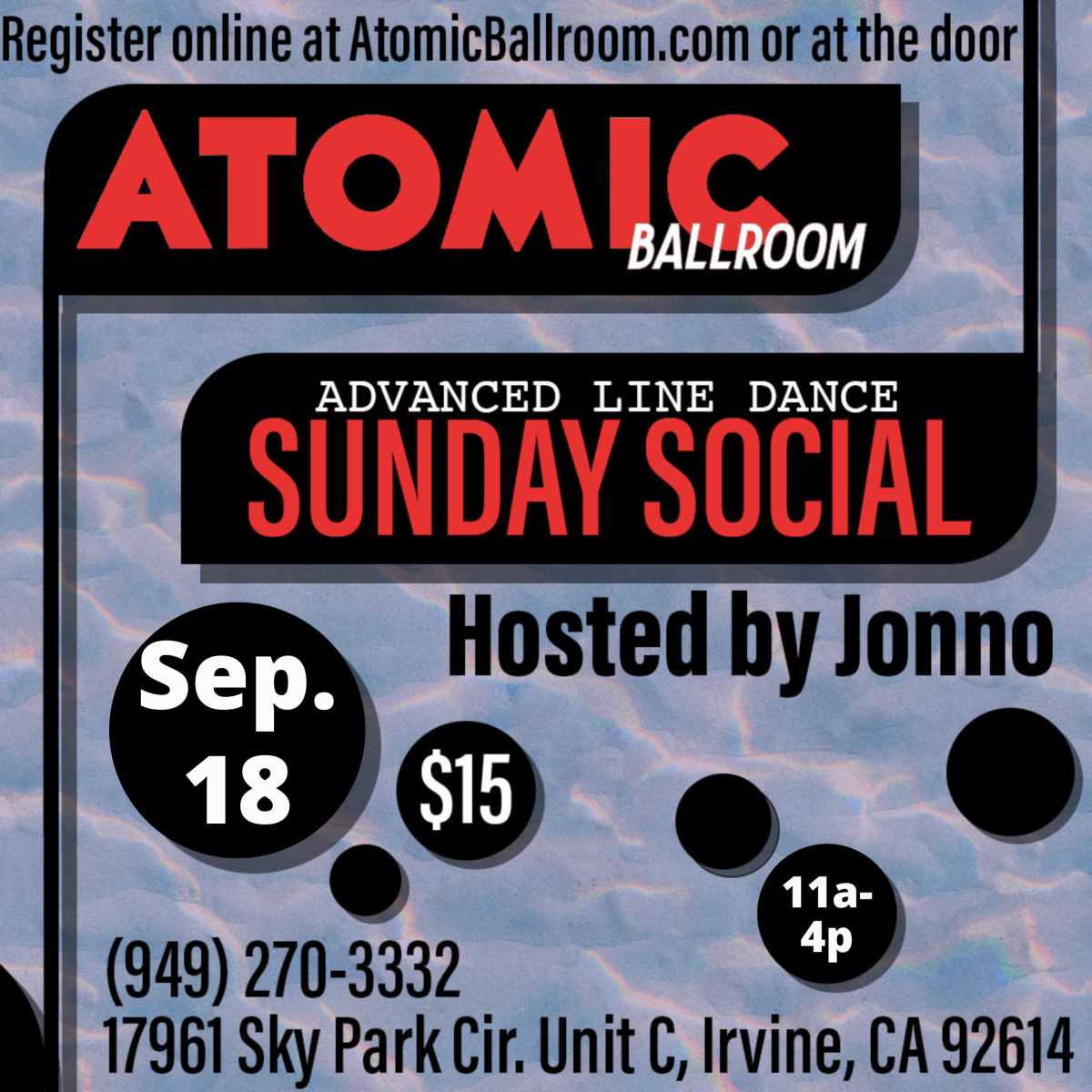 Line Dance Social | ATOMIC Ballroom | Irvine, CA in Orange County (OC)