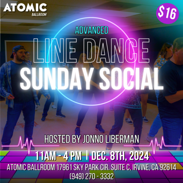 IG – Sunday Line Dance Atomic 2024 | ATOMIC Ballroom | Irvine, CA in Orange County (OC)