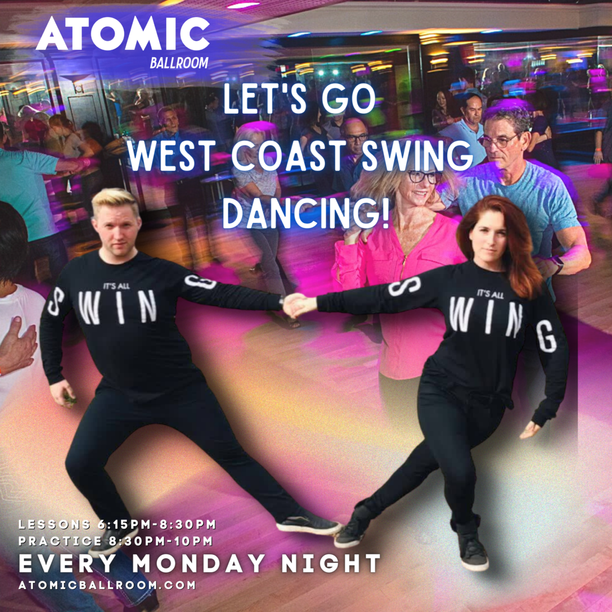 The West Coast Swing Dance Program at Atomic Ballroom!