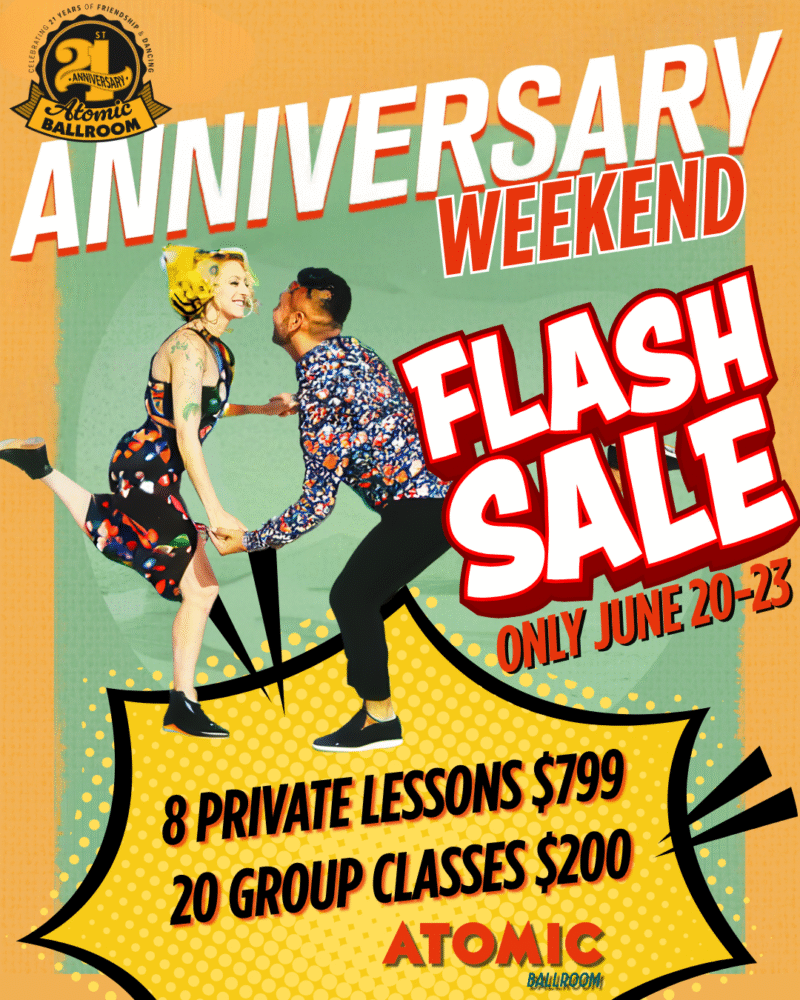 Anniversary Weekend Flash Sale! Save on Lessons at ATOMIC!