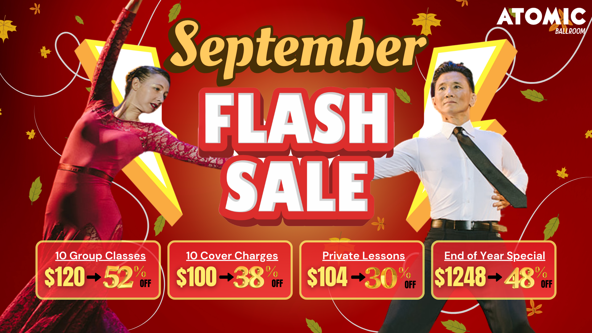 September Flash Sale | ATOMIC Ballroom Dance Deals